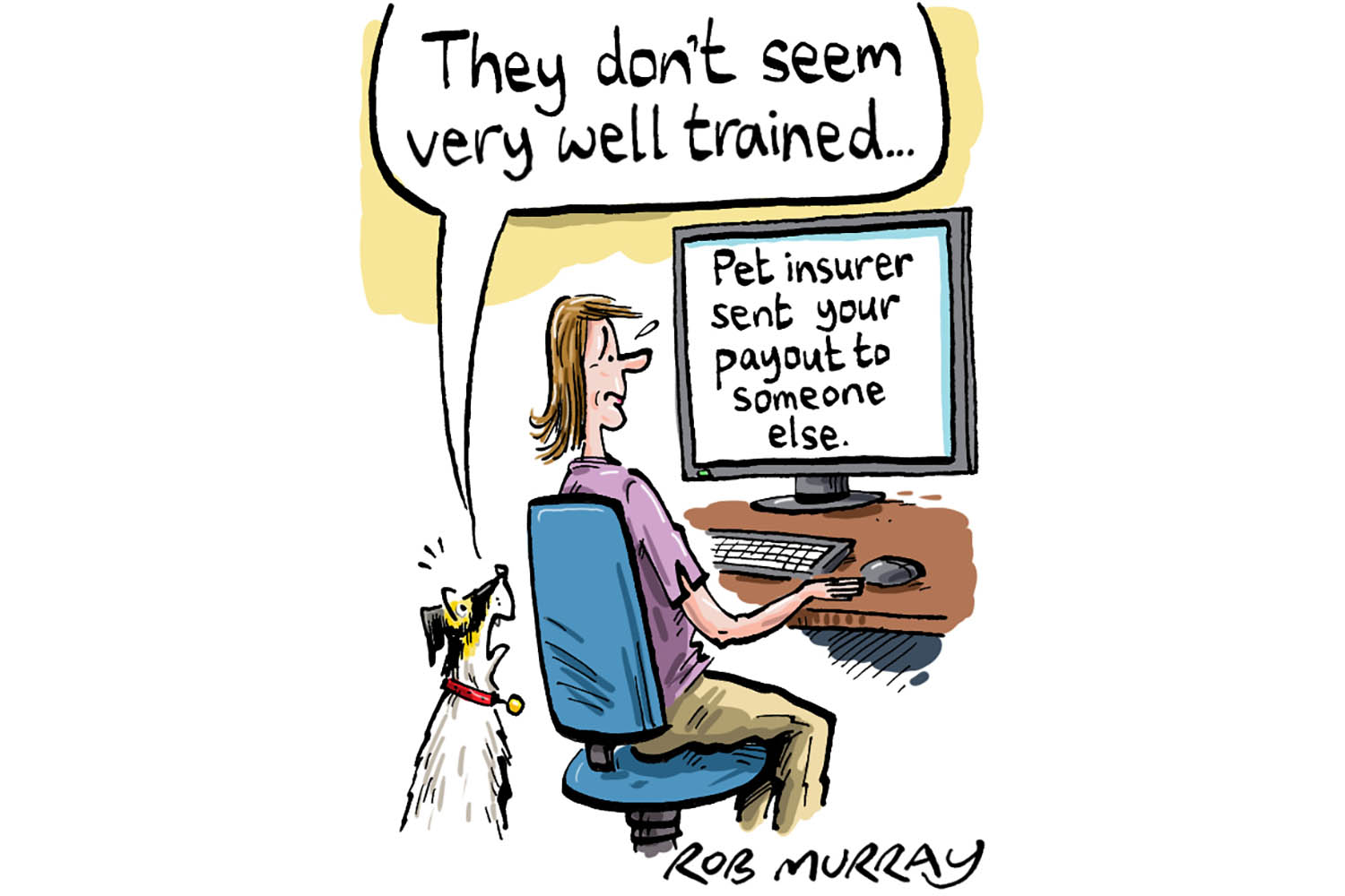 Your problems: my pet insurer has paid out... to the wrong account ...